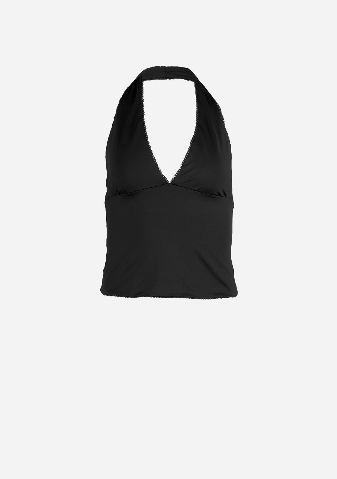 Deep V-Neck Halter Top | The Latest Scoop