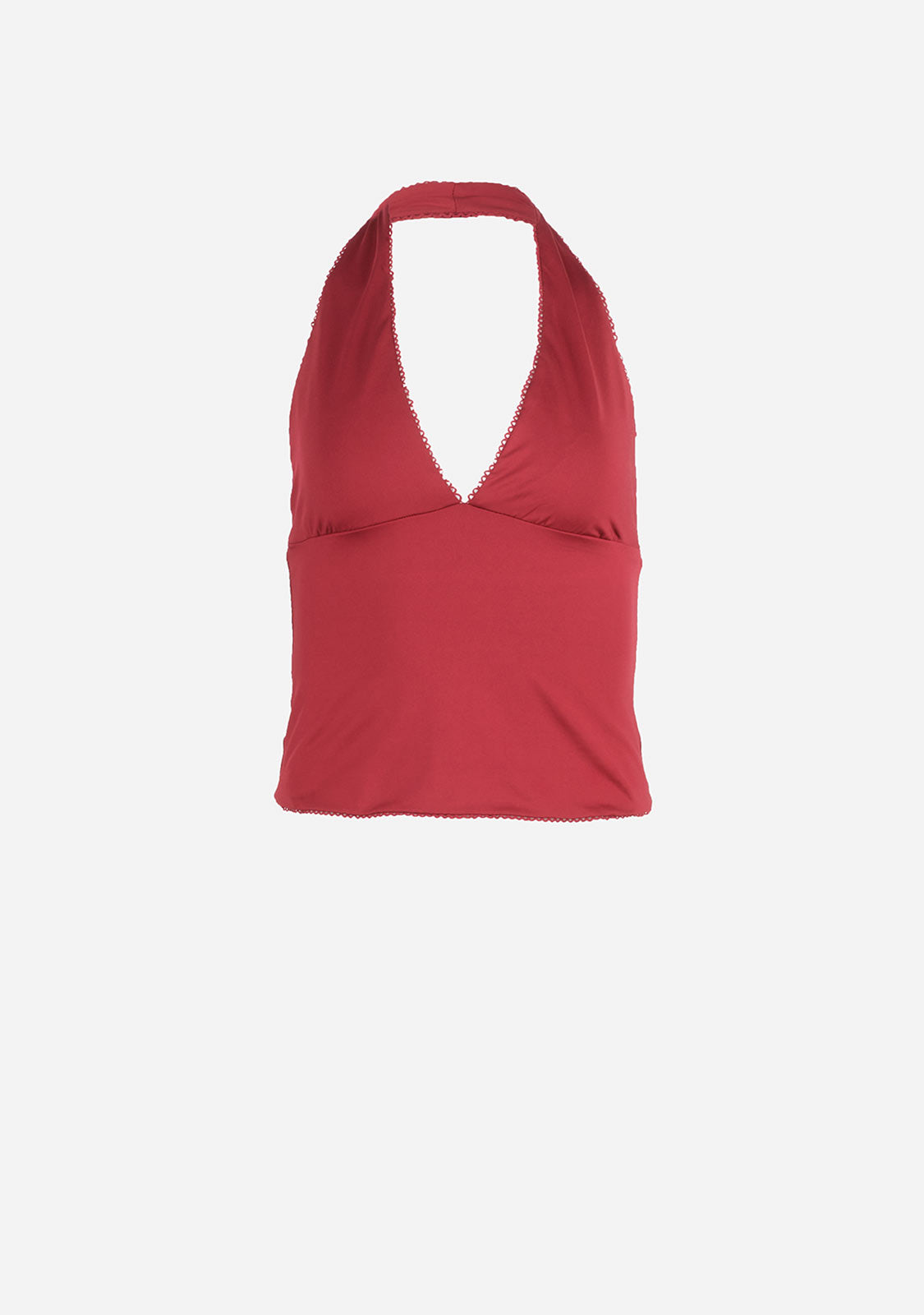 Deep V-Neck Halter Top | The Latest Scoop