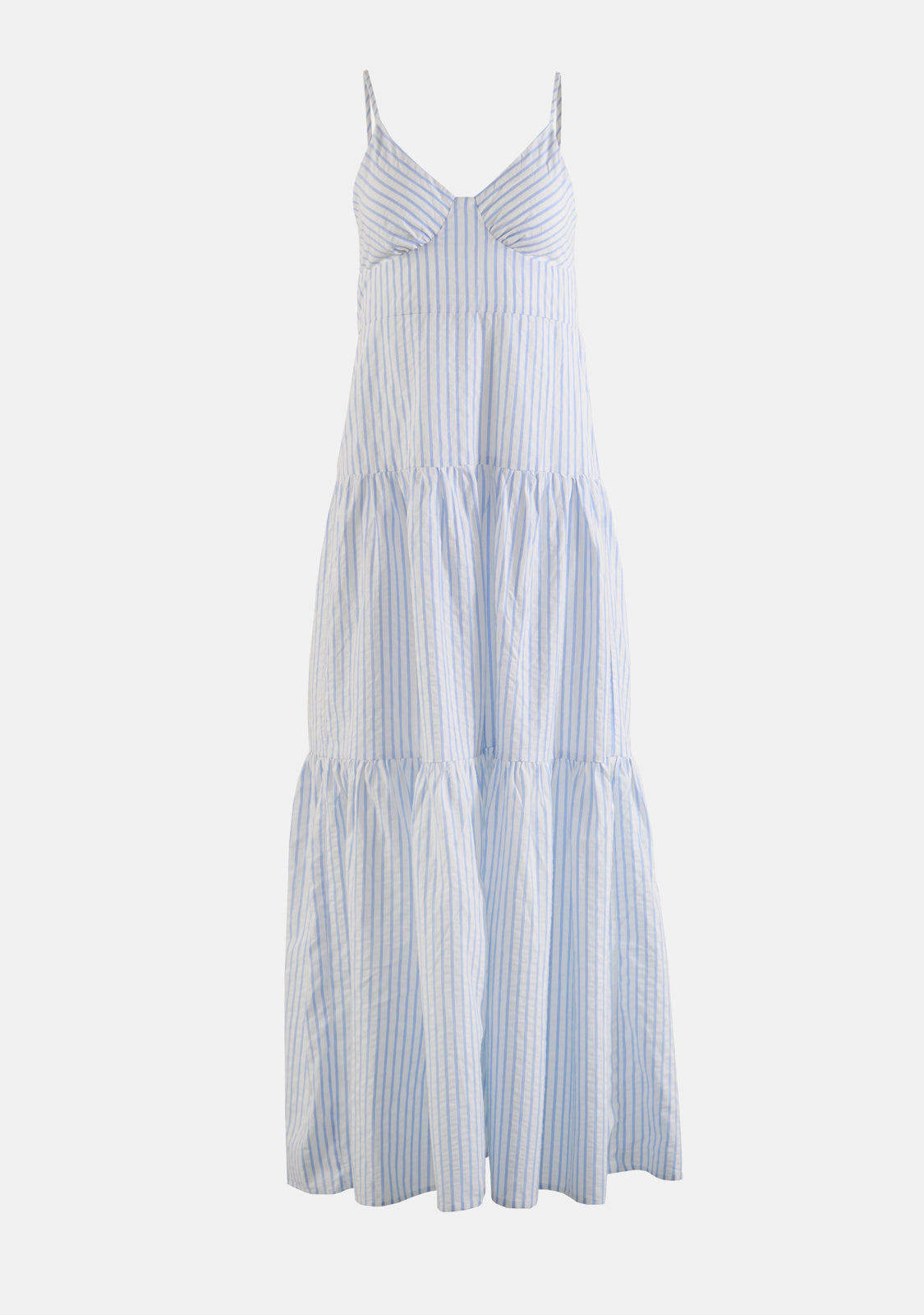 Striped Open Back Flowy Maxi Dress | The Latest Scoop