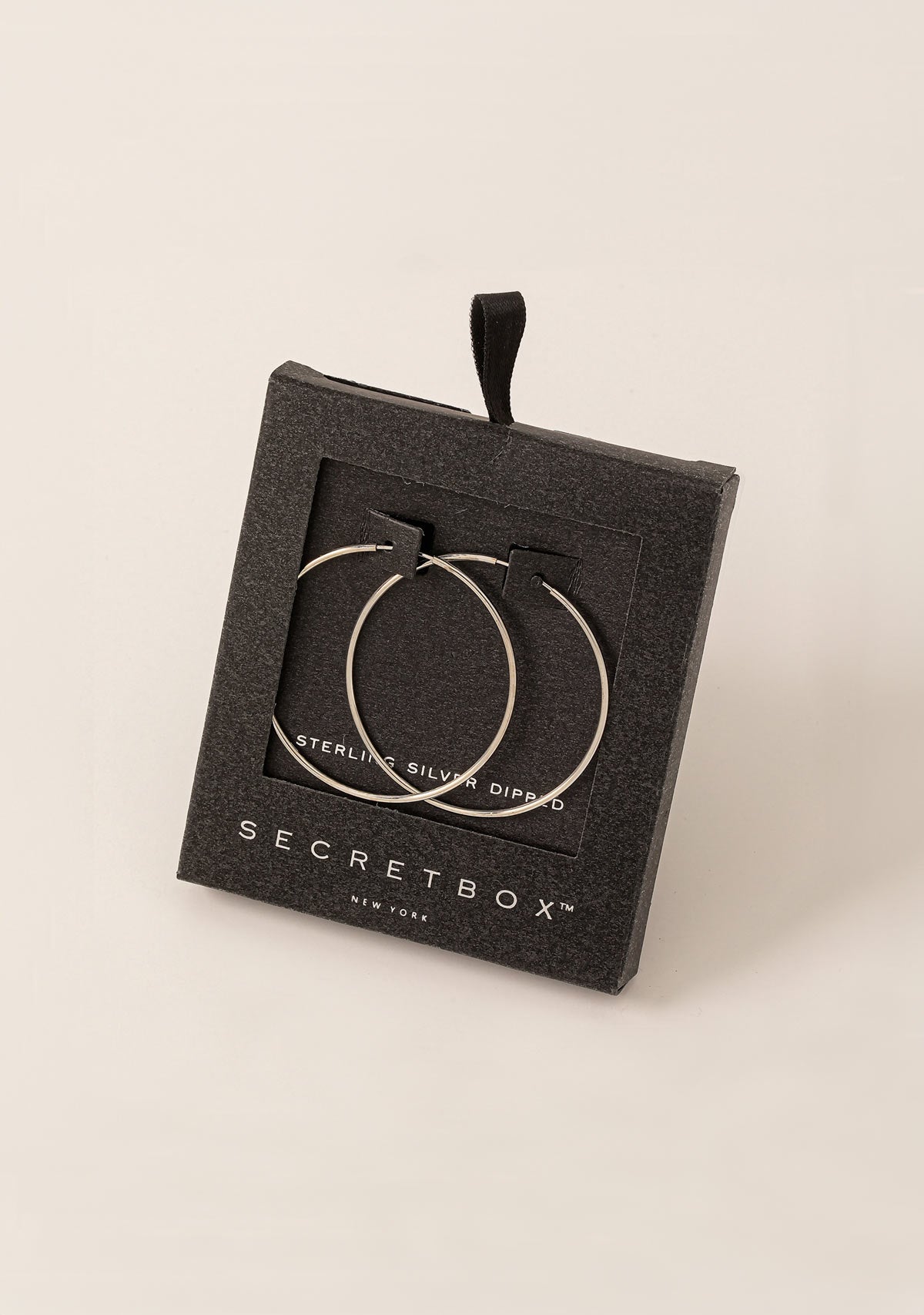 Thin Hoop Earring White Gold Dipped | The Latest Scoop