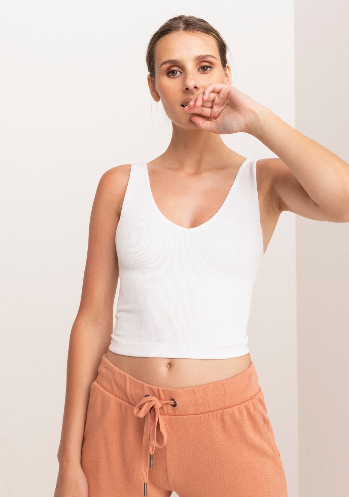 Seamless Ribbed Crop Top